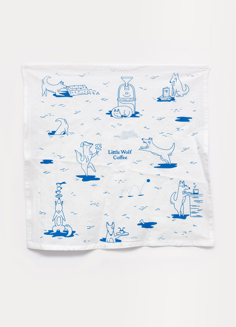 Little Wolf Illustrations Tea Towel – Little Wolf Coffee